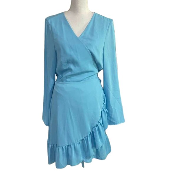 Gianni Bini | Dresses | Nwt Gianni Bini True Wrap Ruffle Long Sleeve ...